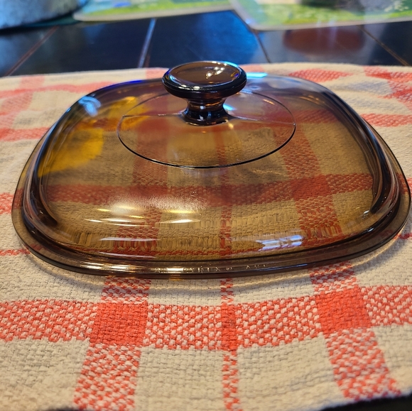 Pyrex | Kitchen | Corning Ware Pyrex A9c Square Amber Glass Lid 8 X 8 Casserole Replacement Lid ...